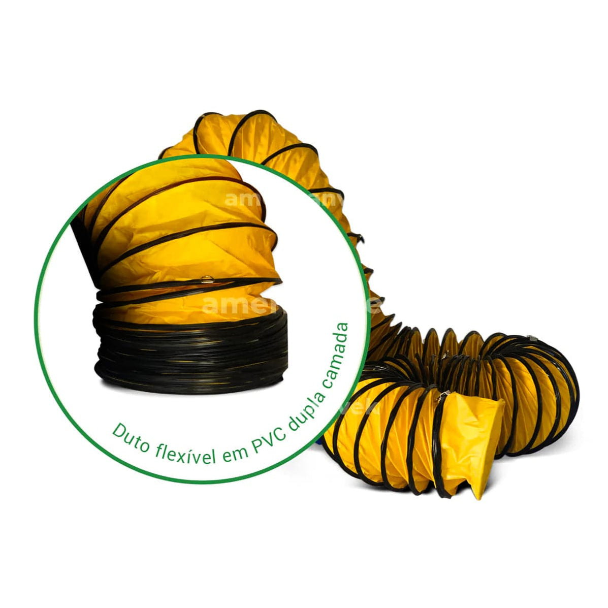 Duto Para Insuflador Exaustor Espaço Confinado 7,6mts - 40cm Diâmetro ...