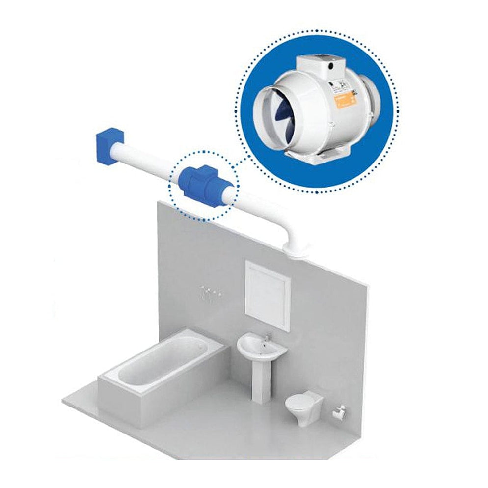 Exaustor Multivac Axial Em Linha Turbo 100Mm - AmericanVek | Americanvek