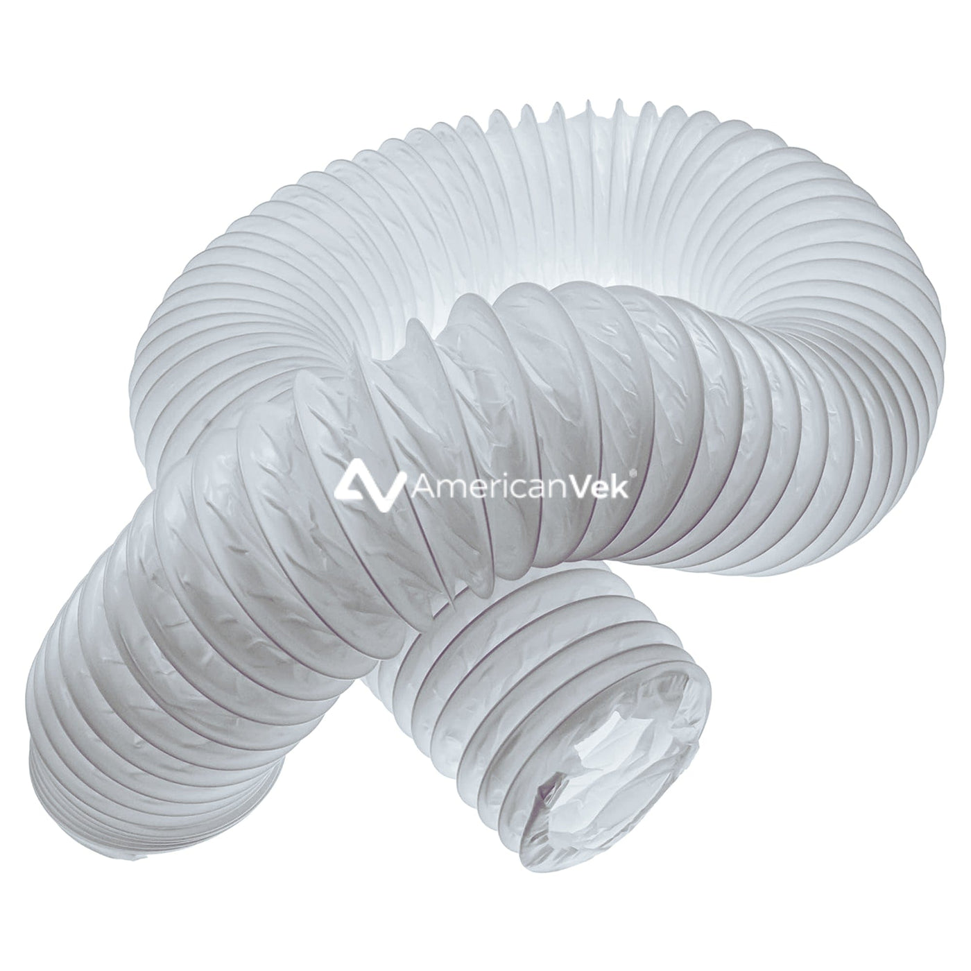 Kit Instalação Duto Flexivel PVC Branco / Abraçadeiras - 100mm 4 Poleg ...